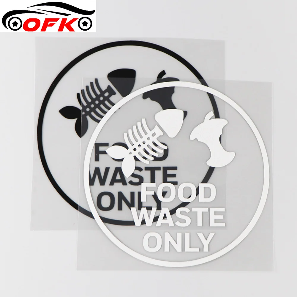 FOOD WASTE ONLY Vinyl Car Sticker Decal Classification And ...