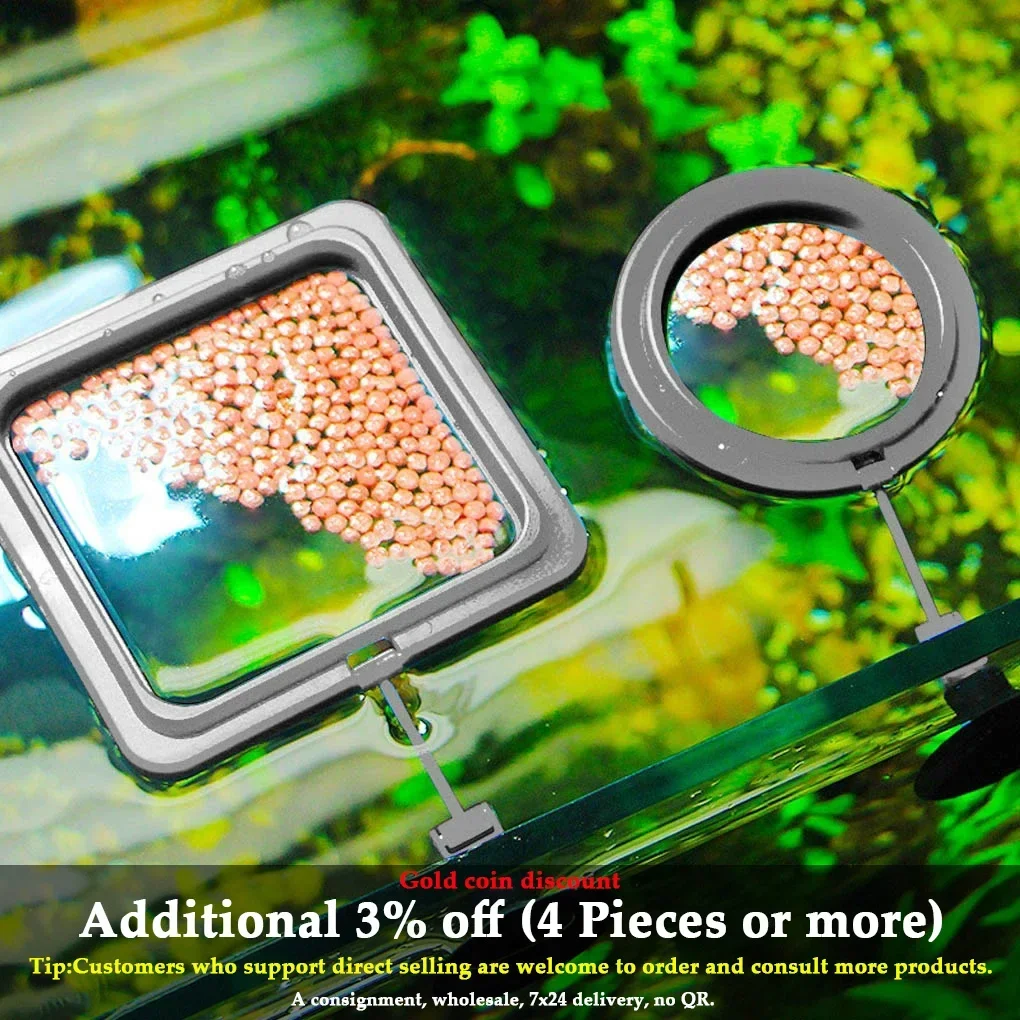 Aquarium-Feeding-Ring-Fish-Tank-Station-Floating-Food-Tray-Feeder ...