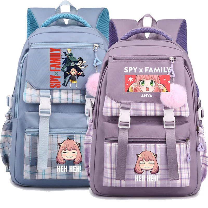 New Spy X Family Anime Backpack Kids Kawaii Anya Forger Schoolbag ...