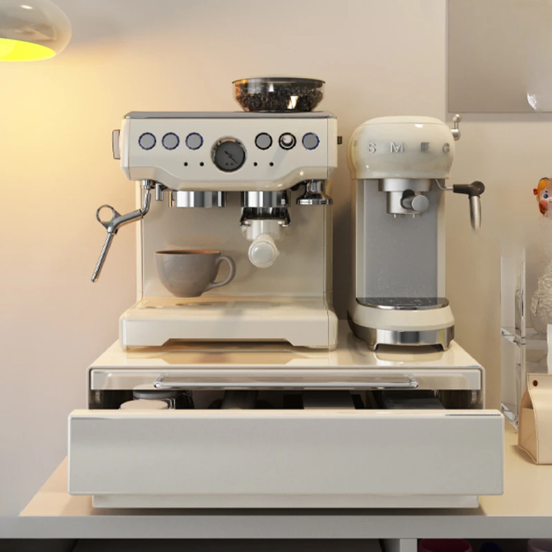 Carbon-Steel-Sturdy-Coffee-Machine-Shelf-Heavy-Duty-Countertop-Drawer ...