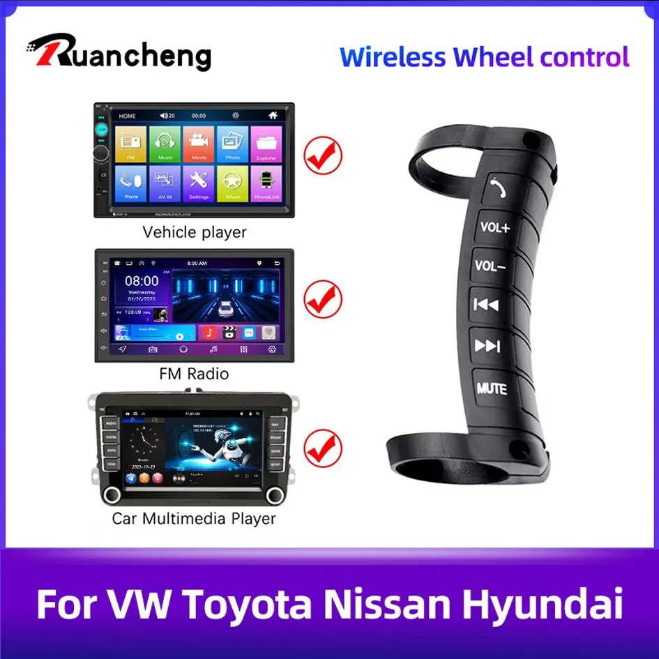 2din-Car-Radio-Wireless-Steering-Wheel-control-for-2-DIN-Universal-VW ...