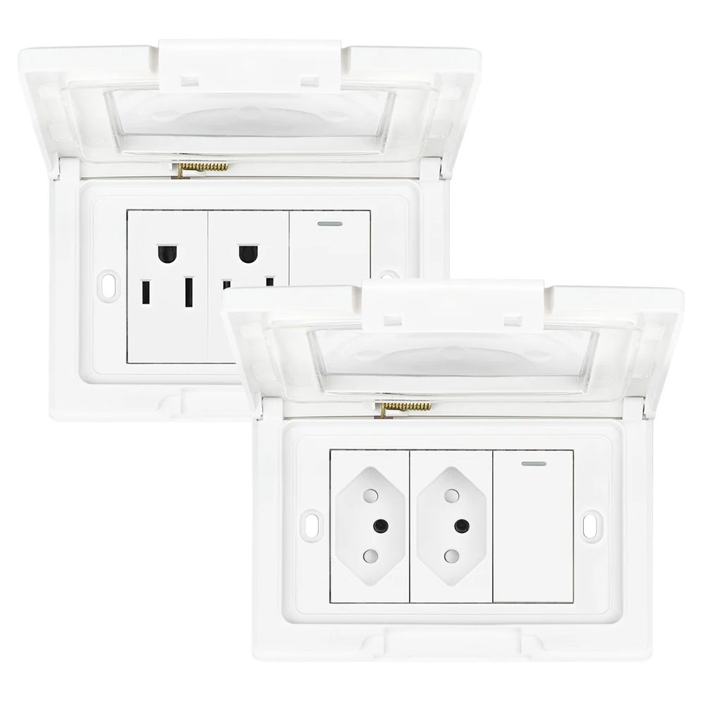 SRAN-118-Type-Plastic-Waterproof-Box-Wall-Power-socket-and-switch-1gang ...