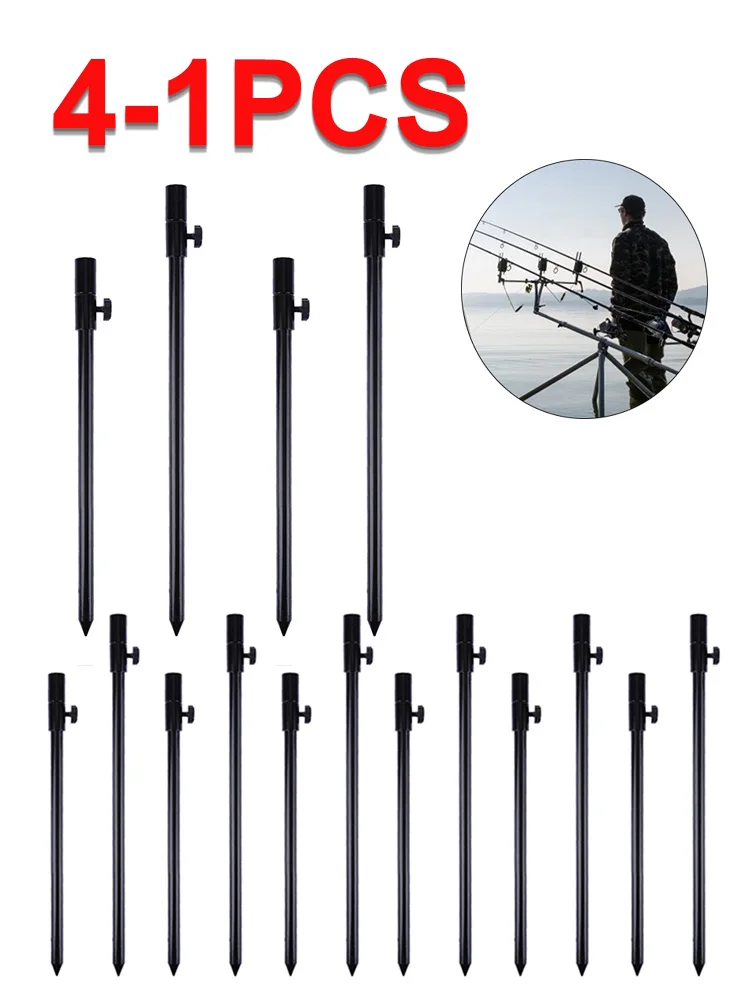 4-1-pcs-carp-fishing-rod-rod-aluminum-extension-rod-adjustable-black ...