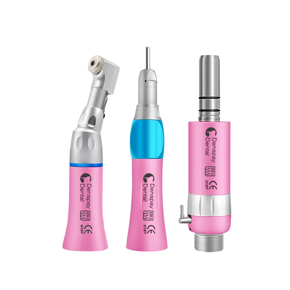 2-4-Holes-Dental-Low-Speed-Handpiece-Kit-Pink-203C-Air-Motor-Latch ...