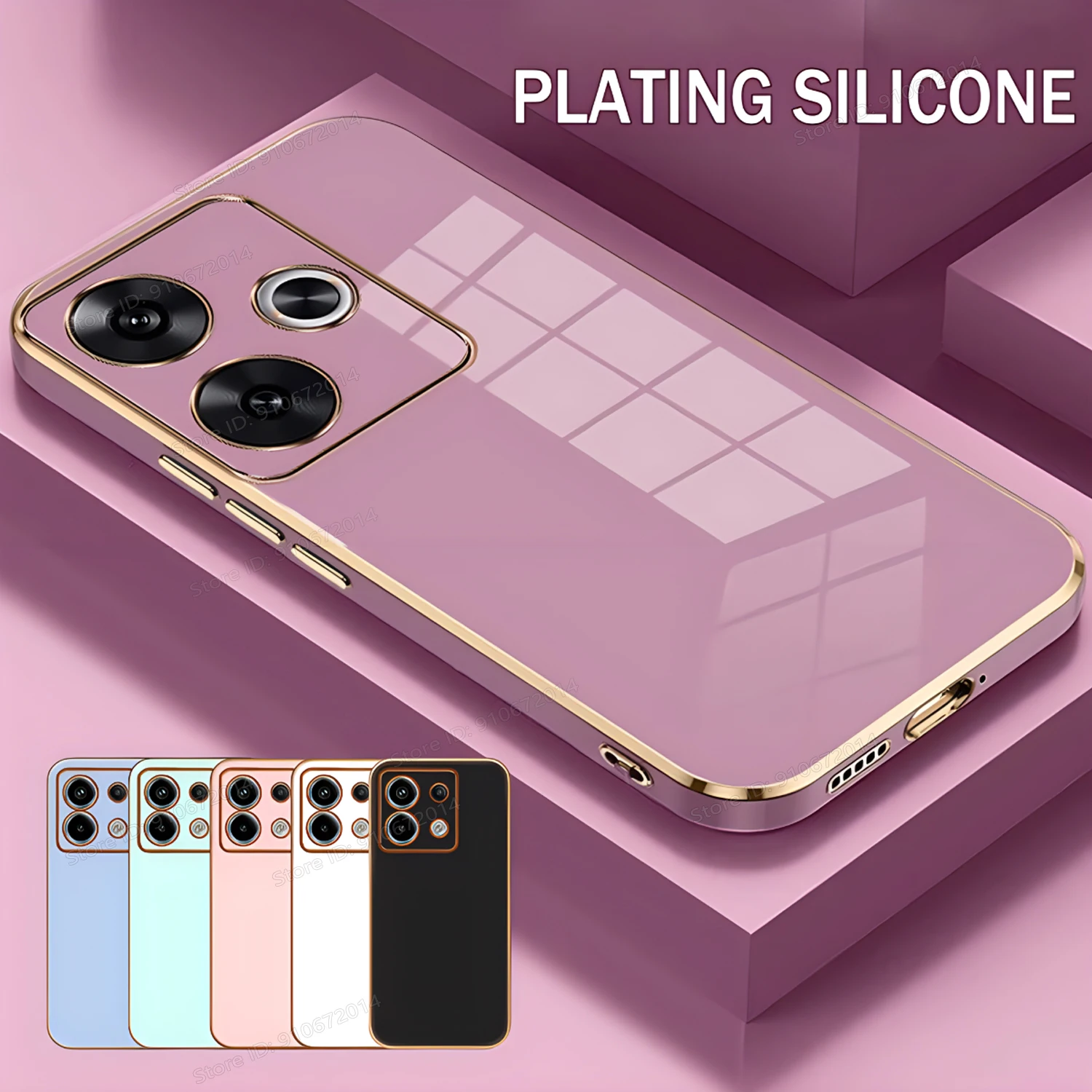 Plating-Silicone-Smooth-Phone-Case-For-POCO-F6-X6-Pro-Soft-Glossy-Back ...