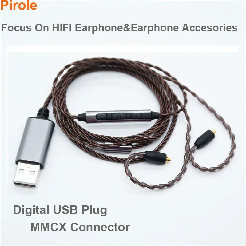 USB-MMCX-earphone-cable-2-pin-headphone-cable-with-microphone-HIFI-IEM ...