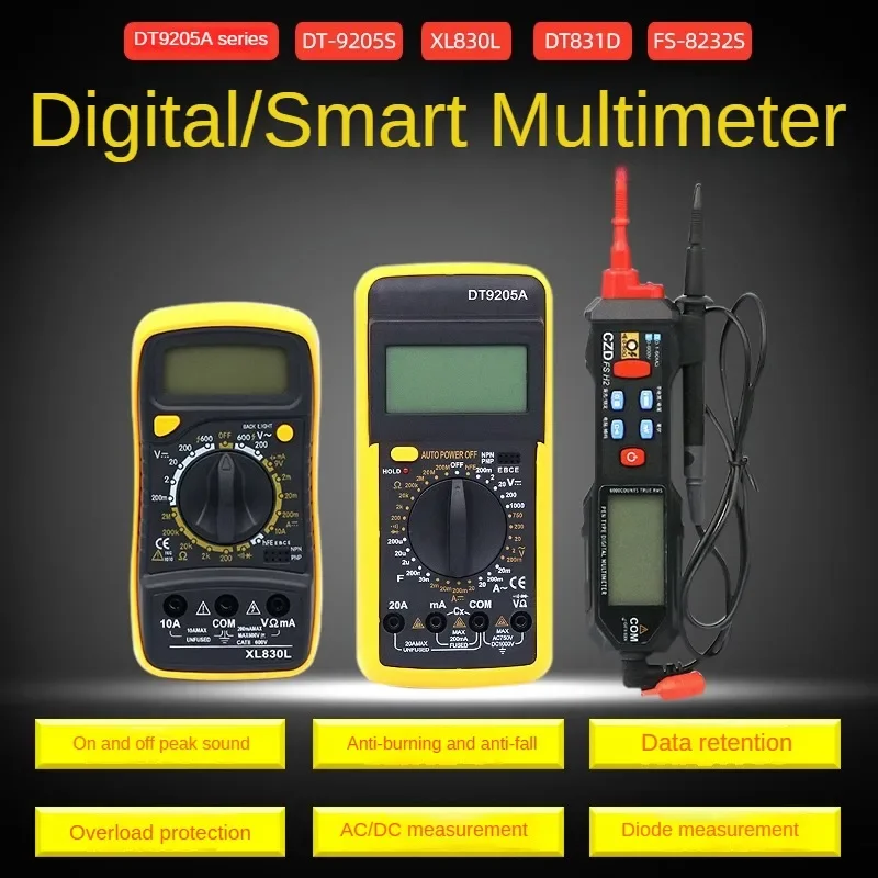 DT9205A-Intelligent-Multimeter-Digital-High-Precision-Maintenance ...