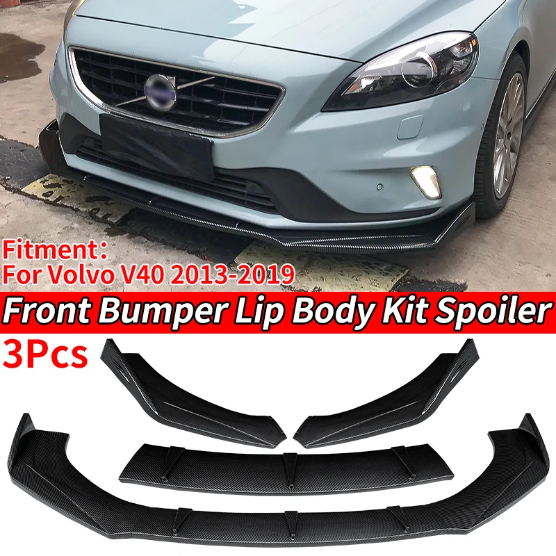 Car-Front-Bumper-Splitter-Lip-Body-Kit-Spoiler-Diffuser-Deflector ...