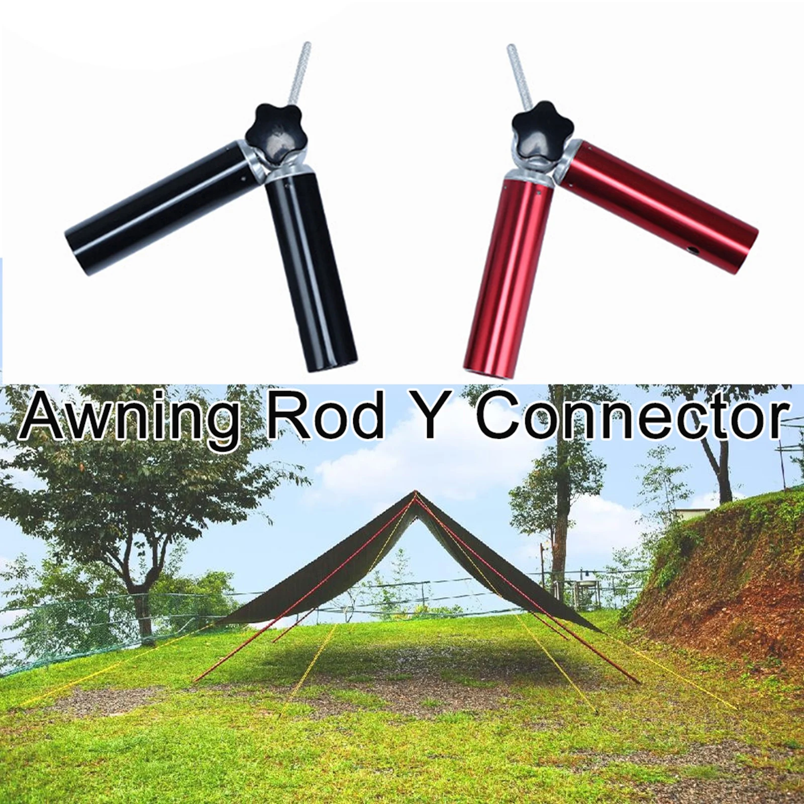 Durable-Tent-Pole-Repair-Tube-Y-Tee-Tube-Connector-Canopy-Pole-Single ...