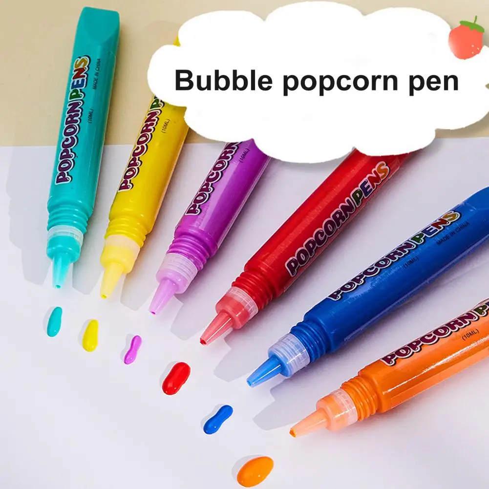 3D-Bubble-Popcorn-Pen-para-crian-as-cor-brilhante-canetas-de-desenho-DIY-arte-extravagante ...