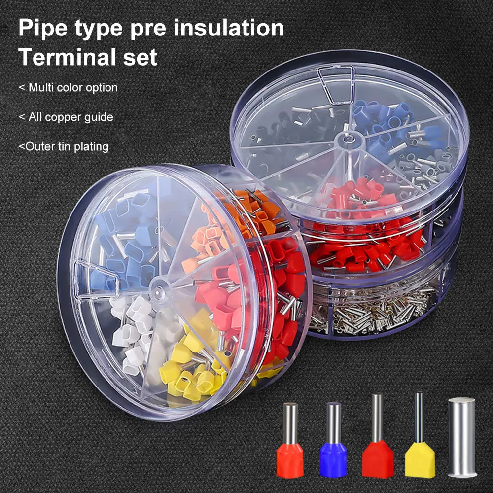 VE-TE-EN-Series-Insulated-Terminal-Block-Wire-End-Crimp-Sleeve-Terminal ...