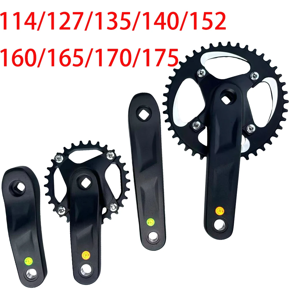 Mountain Bike Kids Crank Arm Set Square Taper Crankset 1x 104 BCD ...