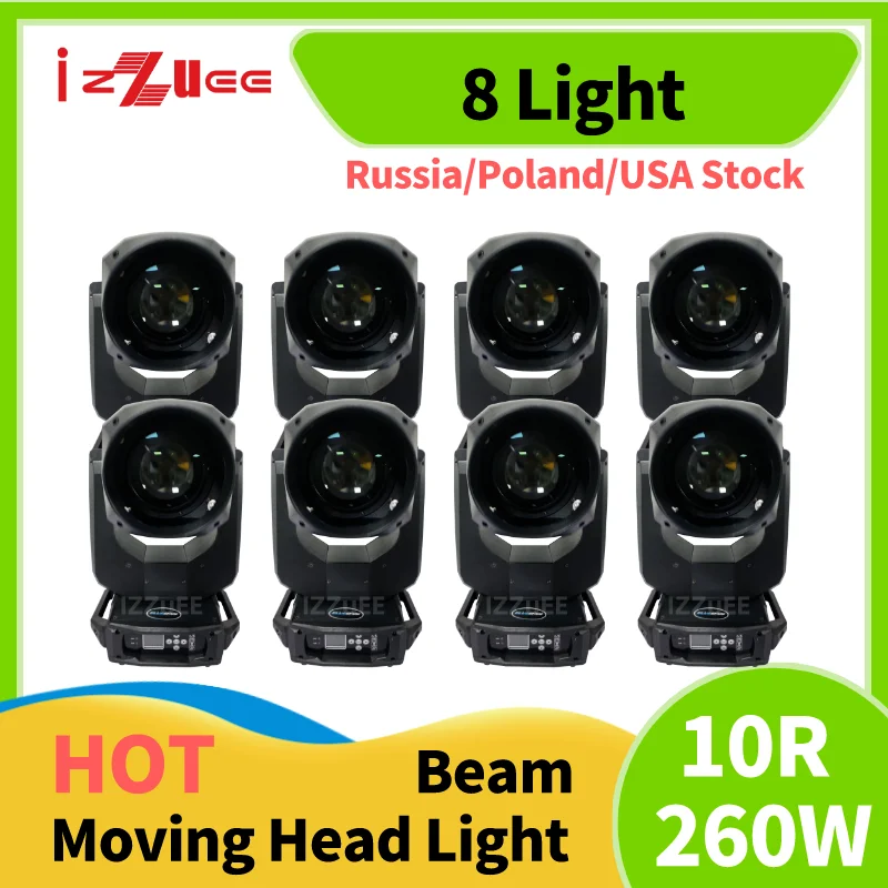 1-8PCS-Fast-Shipping-260W-10r-Bulb-Beam-Moving-Head-Touch-Screen-Beam ...