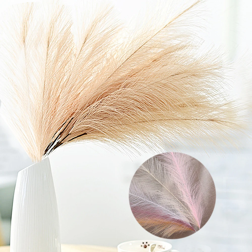 42CM-5-10-20PC-Simulated-Reed-Fake-Plant-Pampas-Grass-Boho-Decor ...