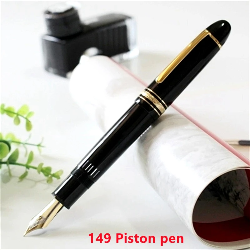 luxury Black 149 piston MB Fountain pen Business office stationery ...