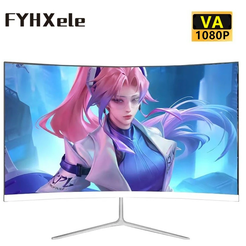 27 polegadas VA 1k 165hz Tela Curva Gamer Monitores 1MS PC LCD Displays ...