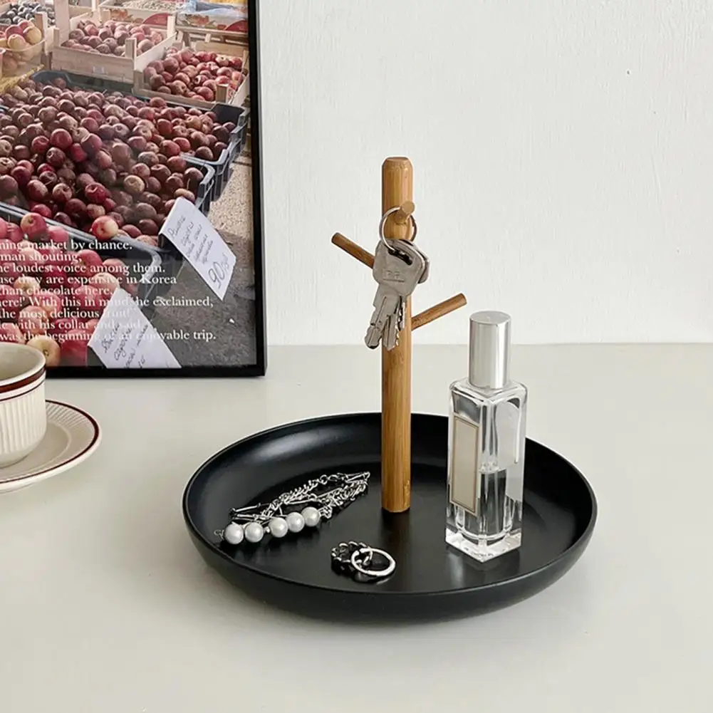 Key Jewelry Tray with 3-Tier Wooden Branches Space-saving Lightweight ...