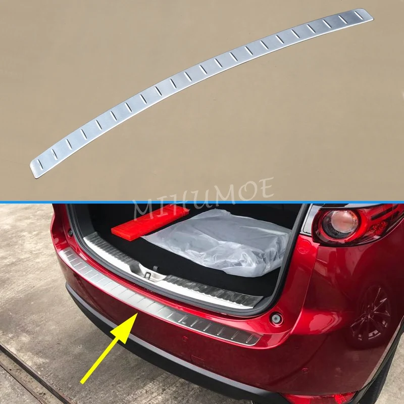 Stainless Steel Rear Bumper Protector Trunk Sill Guard For Mazda CX-5 ...