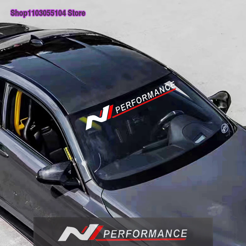 1PC-N-performance-Car-Windshield-Windscreen-Sticker-For-Hyundai-i30-i20 ...