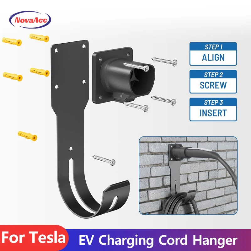 EV-Charging-Cord-Hanger-for-Tesla-Model-3-Y-X-S-Charger-Holder-Wall ...