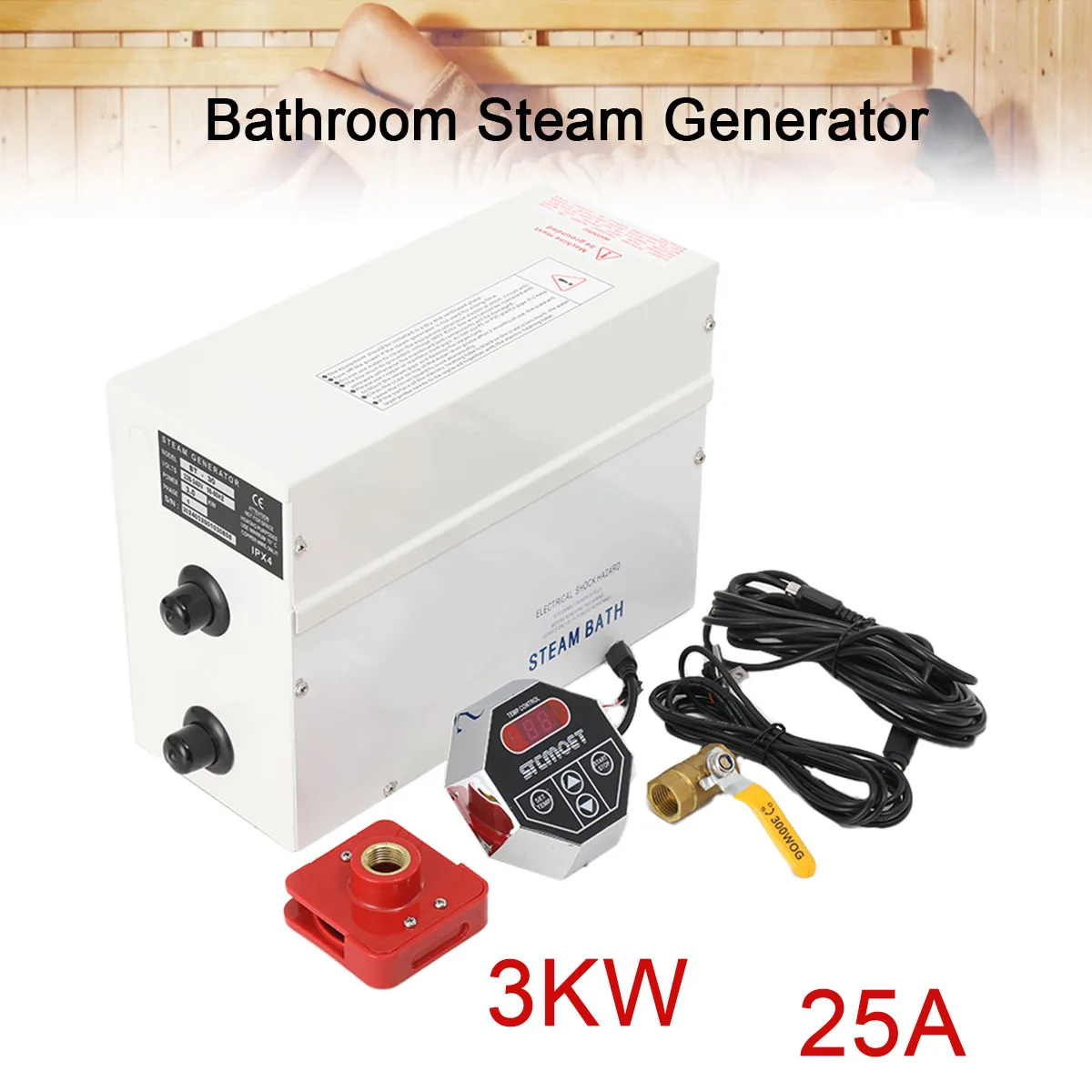 3KW Steam Generator Home Steam Machine Bathroom Sauna Equipment Sauna ...