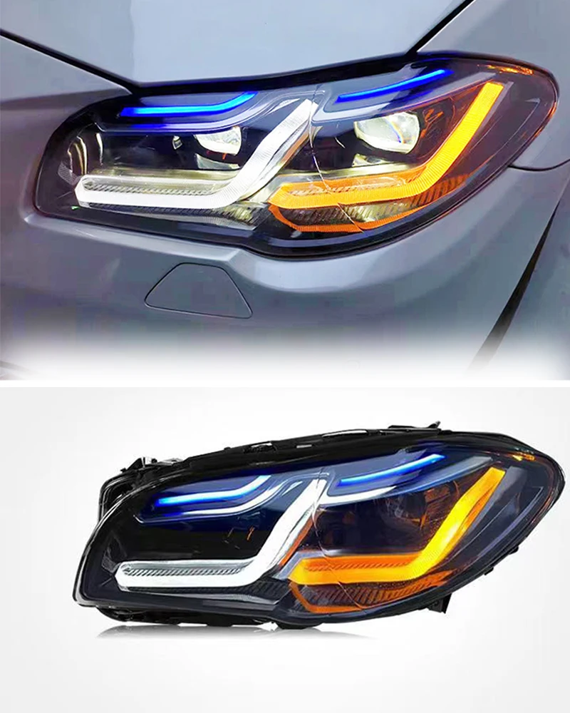 Car-Model-for-BMW-F10-LED-Headlight-Projector-Lens-2010-2016-F18-520i ...