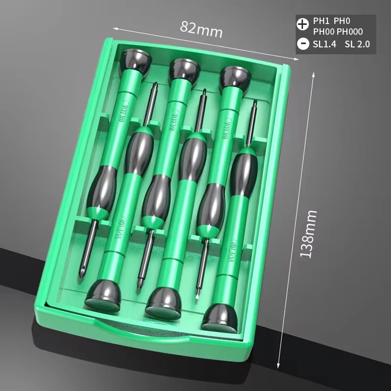 LAOA 6 in 1 Precision Screwdriver Set Slotted Phillips Torx Bits Repair ...
