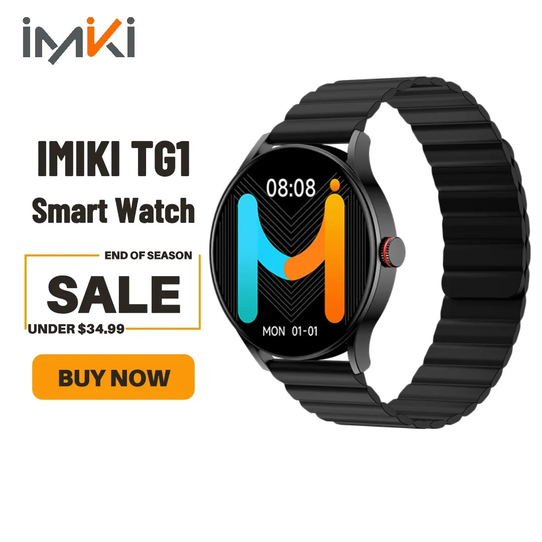 IMIKI-TG1-Smart-Watch-Man-Women-Ultra-Clear-Visual-Effect-Magnetic ...