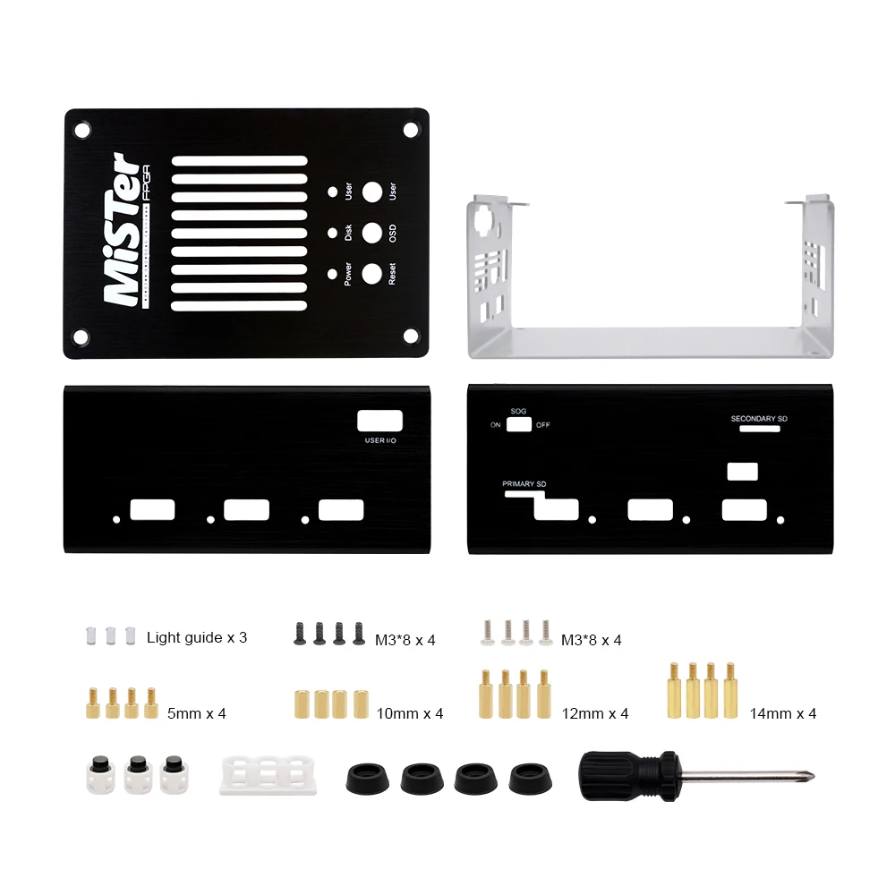 Metal Cases for Mister FPGA Kit Silver Black Suit for New Mister USB ...