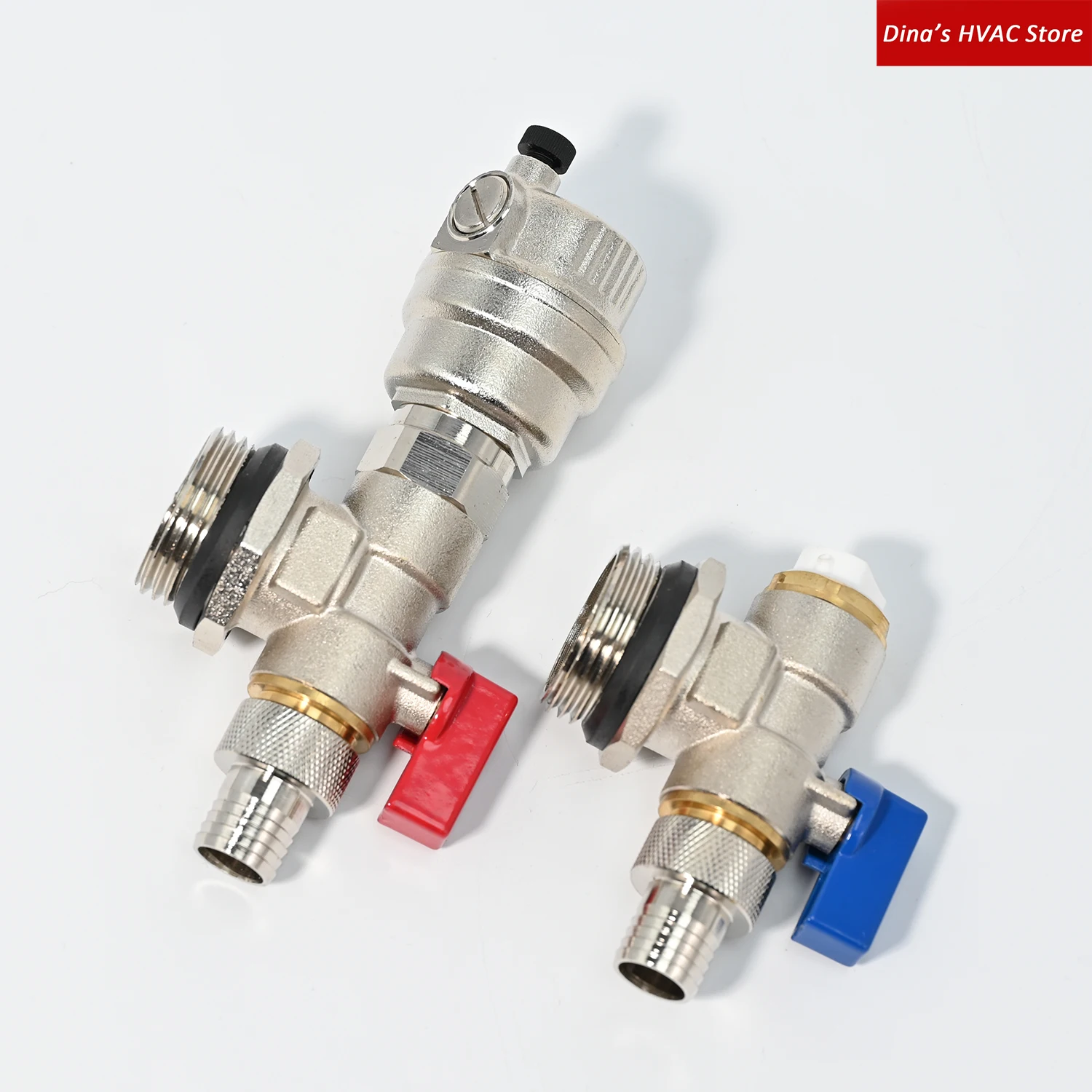 G1-Nickel-Plated-Manifold-Adjustable-End-Piece-Set-with-Drain-and-Air-Vent-Valve-Blue-handle.jpg
