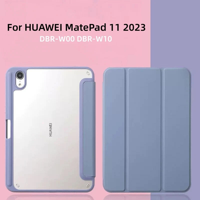 For Huawei MatePad 11 2023 Case Magnetic Acrylic Stand Back Cover For ...