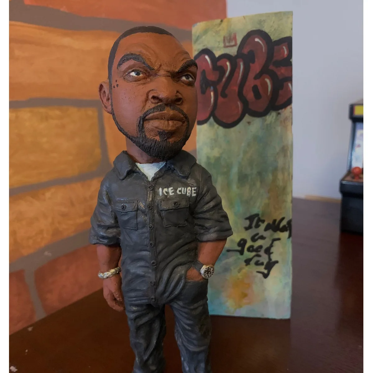 Creative-rap-funny-singer-statue-resin-crafts-ornaments-home-garden ...