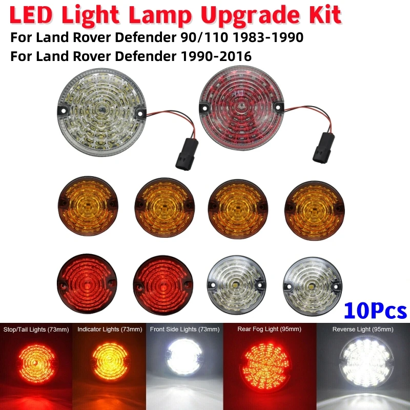 10Pcs-set-Car-Modified-Light-Turn-Signals-Lmap-Reverse-Brake-Tail ...
