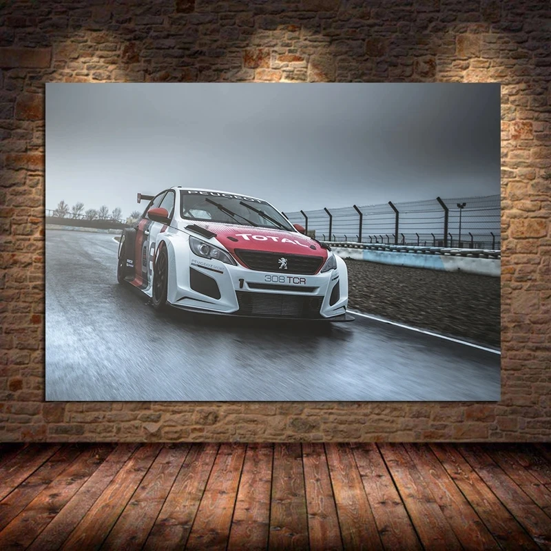 Race-Racing-Painting-Sport-Car-Wall-Art-Canvas-Decoration-Supercar ...