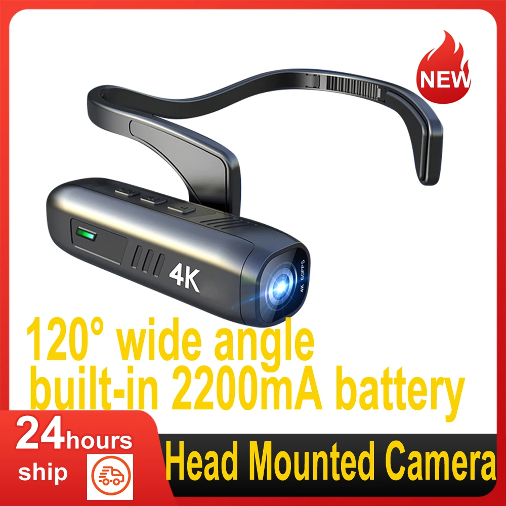 4K-30FPS-Head-Mounted-Camera-Wearable-WiFi-Video-Camera-Camcorder-120 ...