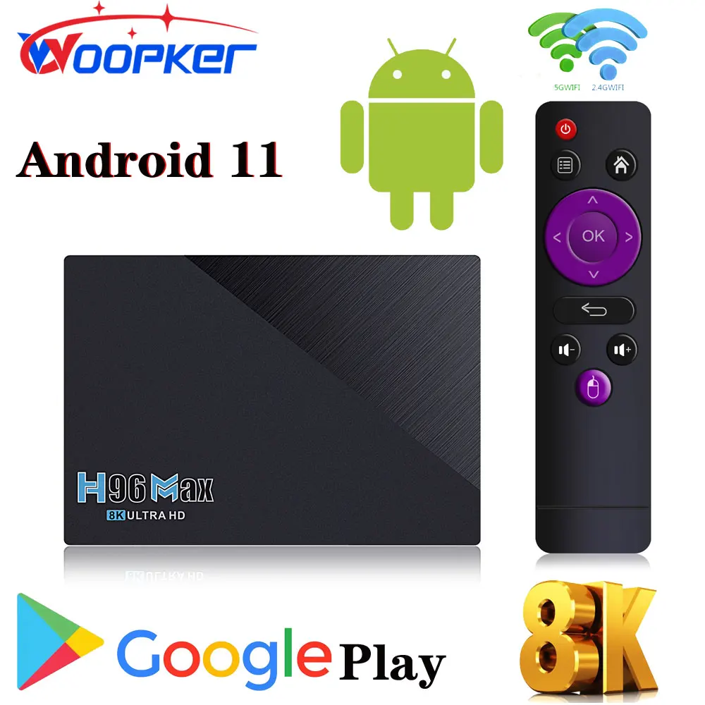 WOOPKER-Smart-TV-Box-Android-11-H96-Max-3566-8G-128GB-Android-TVBOX ...