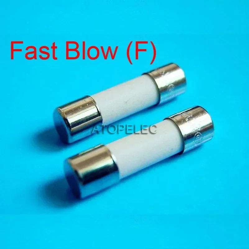 20pcs 5x20mm Ceramic Fuse 5mm x 20mm Fast Blow F Type 1A/2A/3A/4A/5A/6A ...