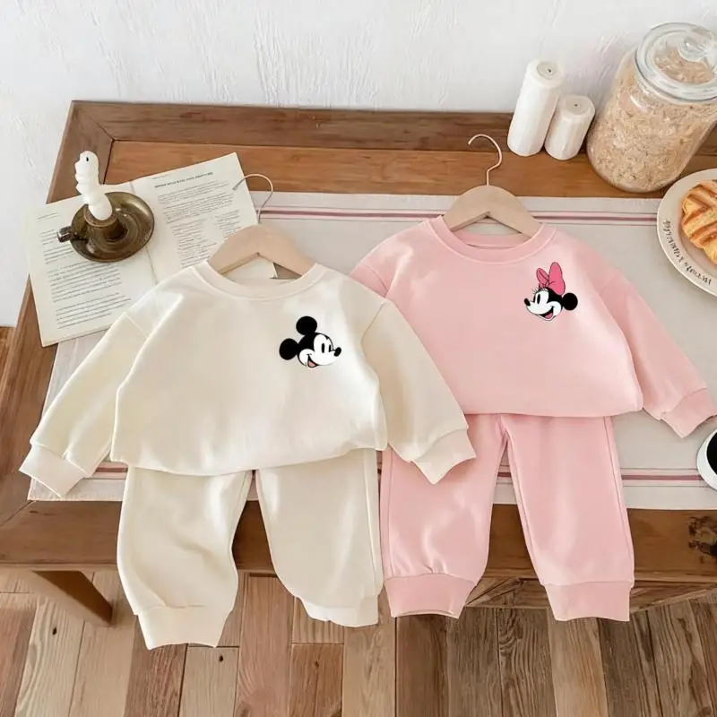 Disney Cartoon Cute Kids Long Sleeved Tracksuit Set Boutique Fashion ...