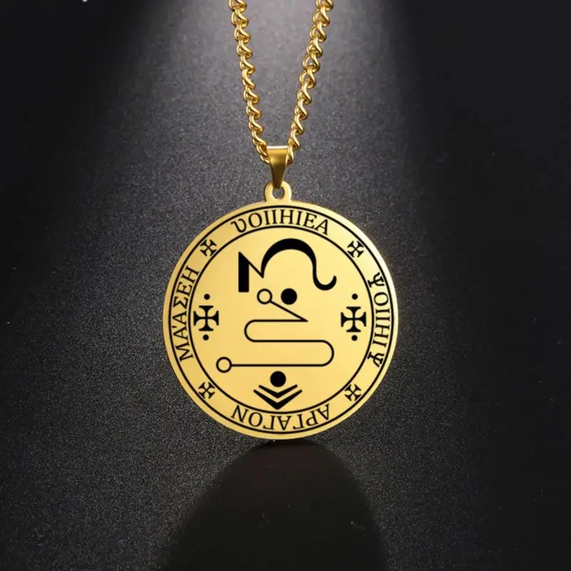 Dawapara-A-o-Inoxid-vel-Colar-de-Pingente-Selo-do-Anjo-Jophiel-Beleza ...