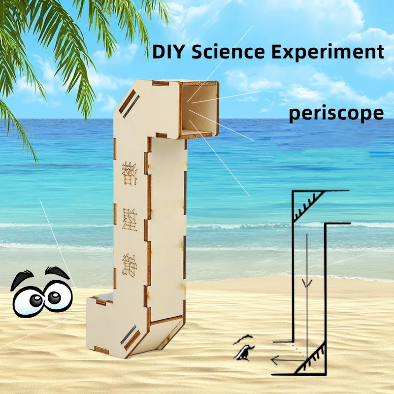 DIY-Manual-Wooden-Puzzle-Periscope-Toys-Science-Experimental-Tool-Kit ...