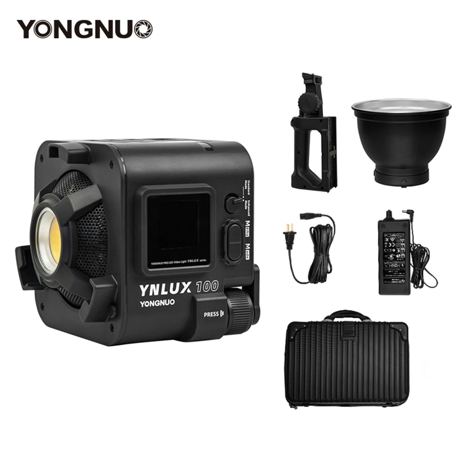 Yongnuo Ynlux100 Compact Handheld Led Video Light Cob Photography Fill Light 100w 3200k-5600k Np ...