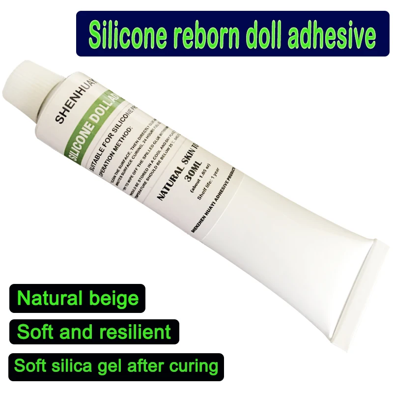 Silica gel reborn doll adhesive flesh color glue is soft after drying ...
