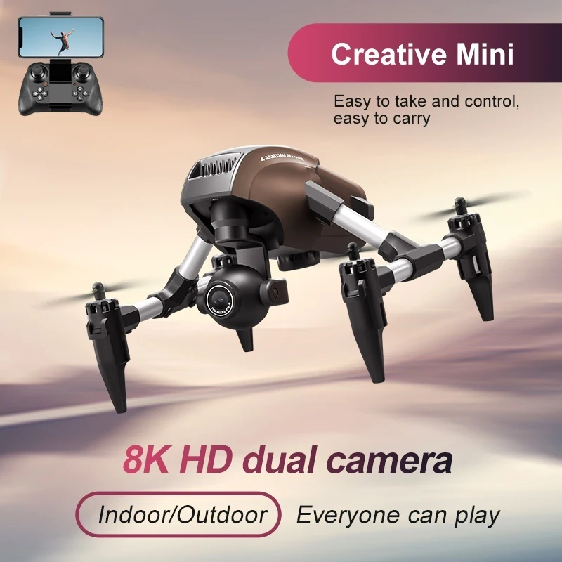 Professional 8K MINI Aerial WIFI FPV RC Drone 2.4G 360 Flip Headless ...