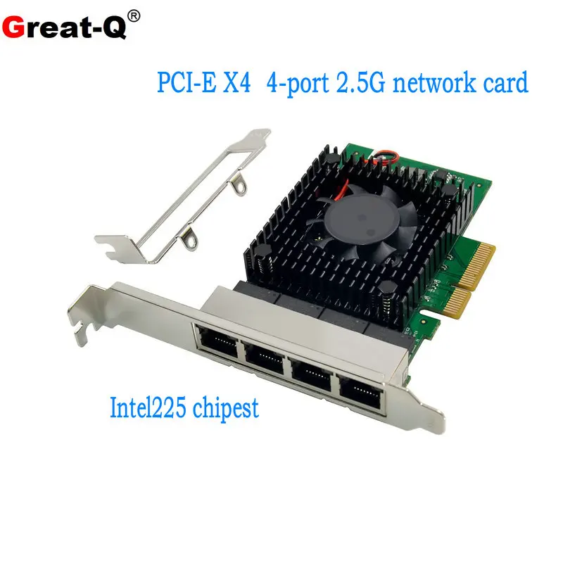 PCIE-X4-2-5G-Gigabit-Network-Card-Intel225-4-Port-Ethernet-Network-Card ...
