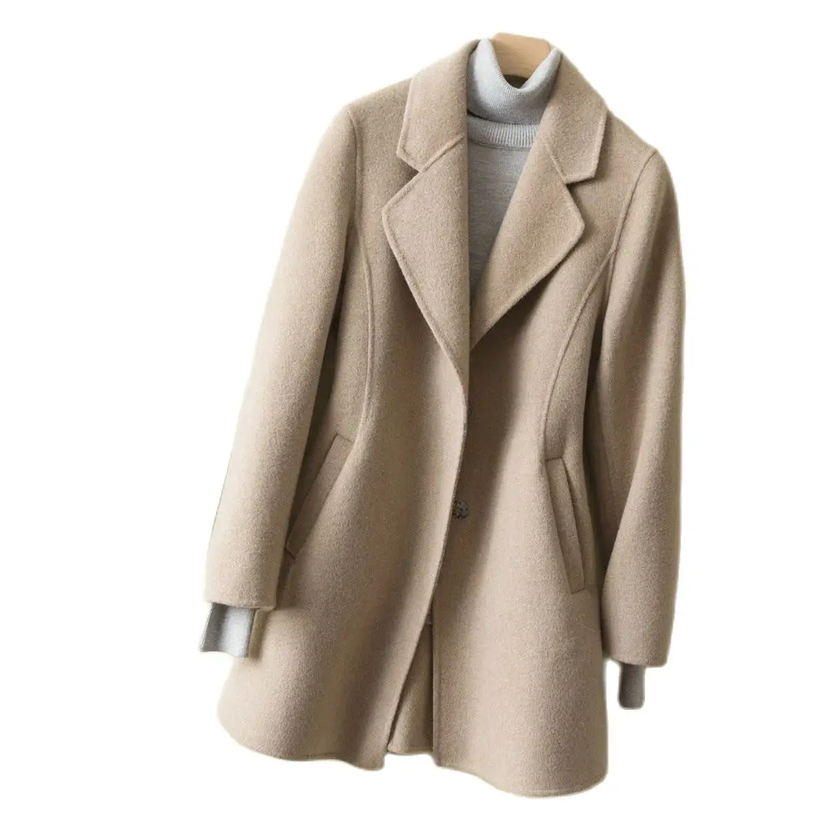 Casaco-fino-de-l-curto-feminino-casaco-Hepburn-Wind-roupas-novas-roupas ...