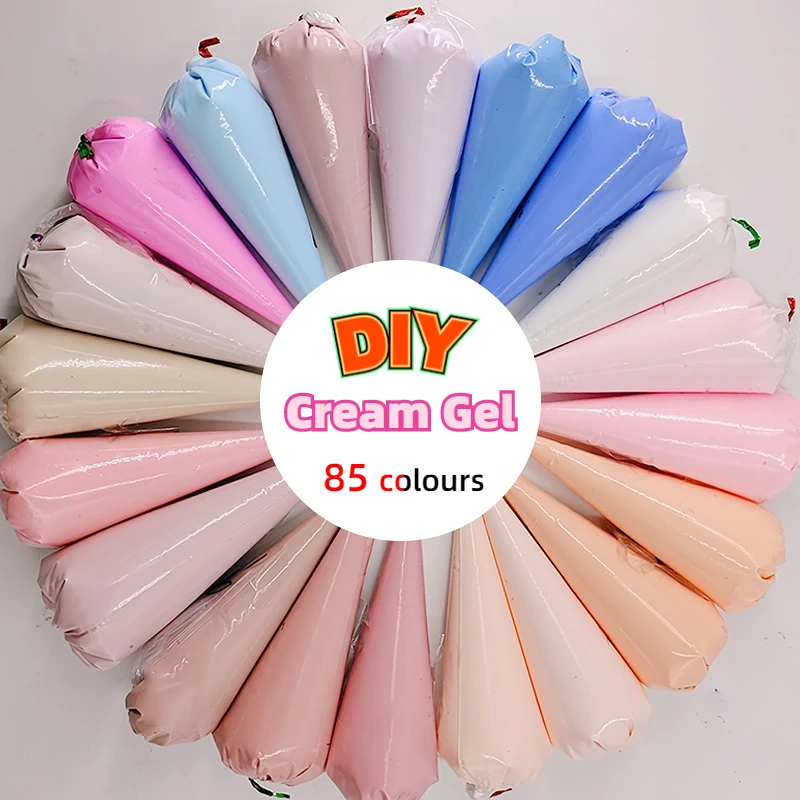 New-85-Colours-Simulation-Cream-Gel-DIY-Phone-Case-Hairpin-Photo-Frame ...