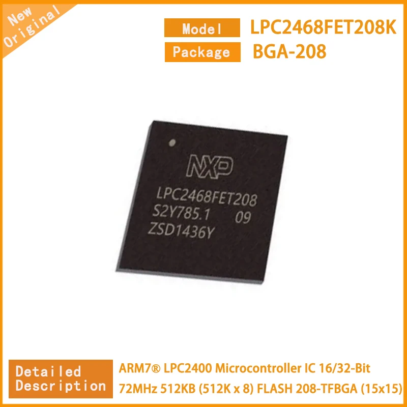 5Pcs-Lot-New-Original-LPC2468FET208K-LPC2468-Microcontroller-IC-16-32 ...