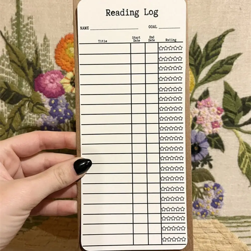 40-Lines-Reading-List-Bookmark-Double-Sided-Book-List-Reading-Log ...