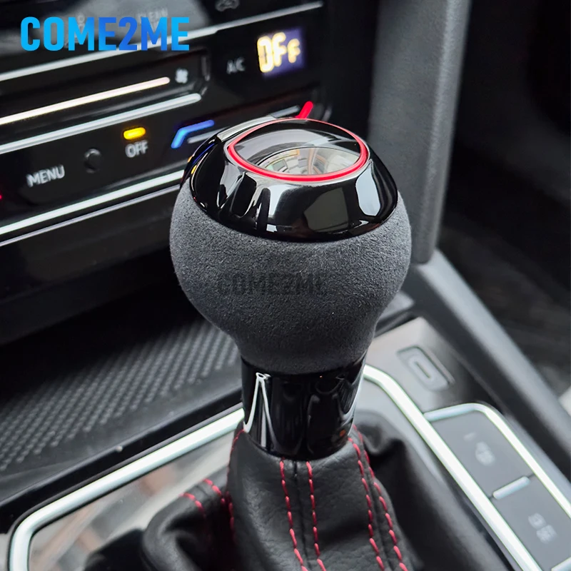 Suede-Automatic-Gear-Shift-Knob-Shift-Lever-Handle-Head-for-Audi-A3-S3 ...
