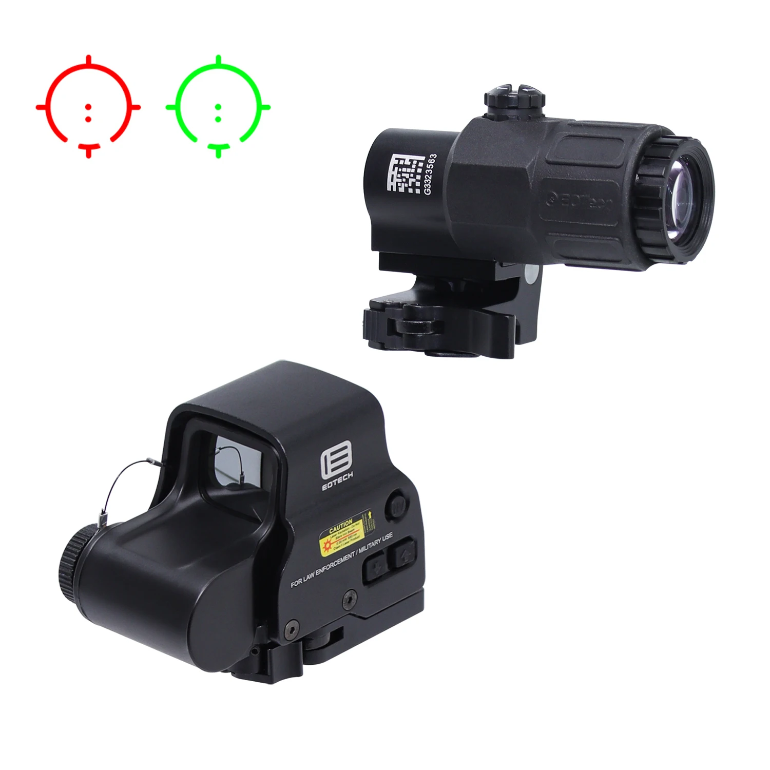 558-G43-G33-Holographic-Collimator-Sight-Red-Dot-Scope-3X-Magnifier ...